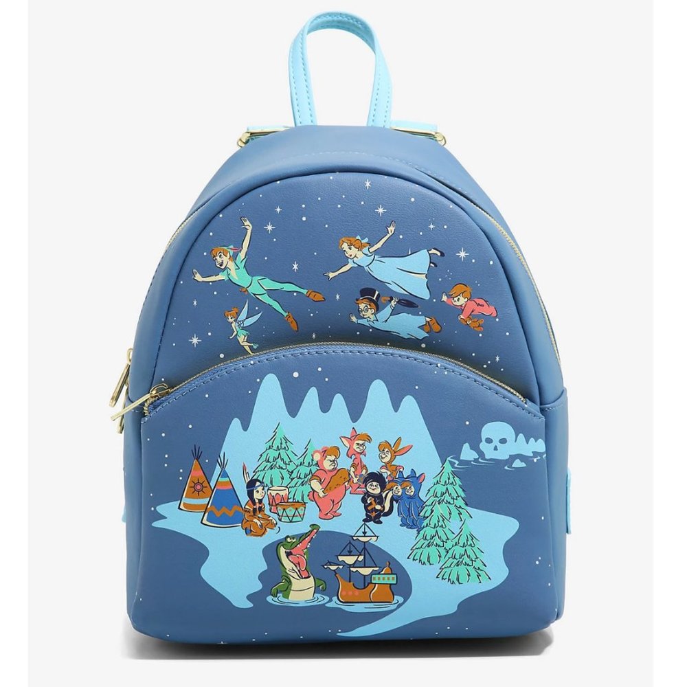 Loungefly X Disney Peter Pan Never Land Backpack - Gem